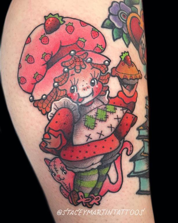 Sickly Sweet Strawberry Shortcake Tattoos – The Tattooed Archivist