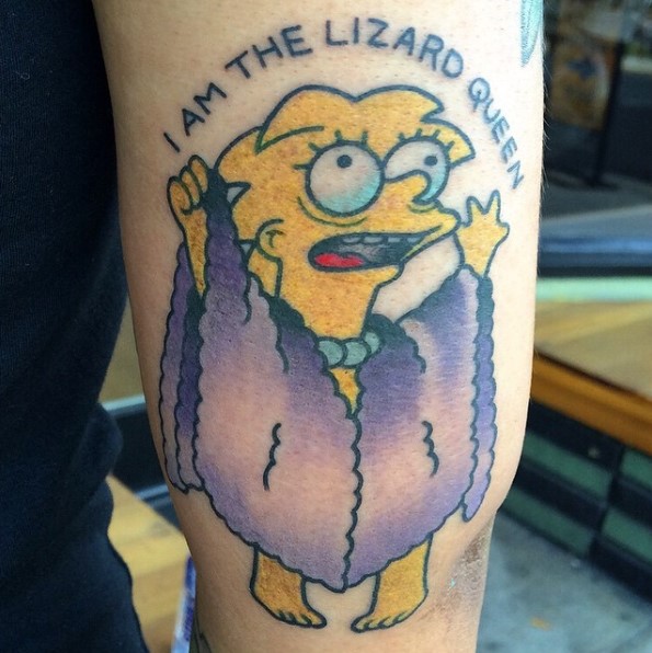 Lizard Queen Lisa Simpson Tattoos – The Tattooed Archivist
