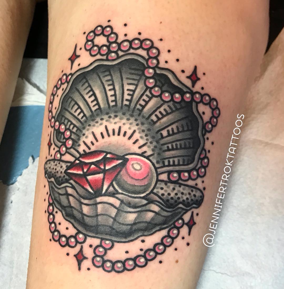 These Clam Shell Tattoos Are All Guaranteed to Contain Pearls – The ...