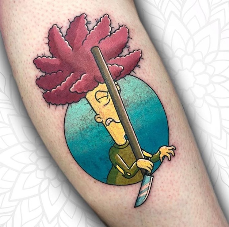 Evil Sideshow Bob Tattoos – The Tattooed Archivist