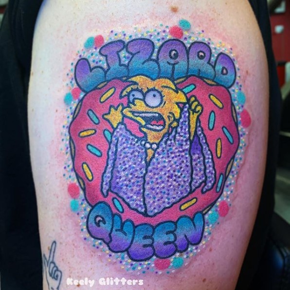 Lizard Queen Lisa Simpson Tattoos – The Tattooed Archivist