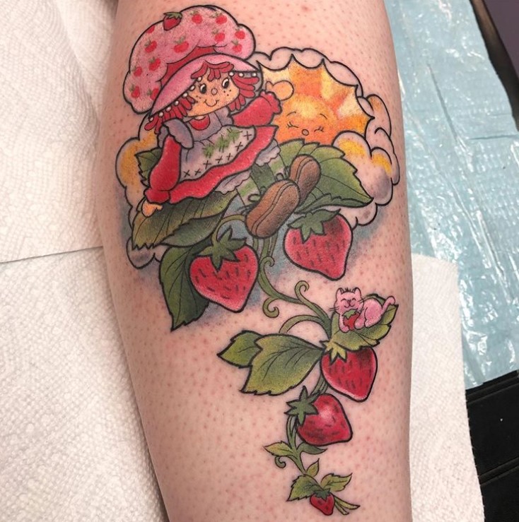 Sickly Sweet Strawberry Shortcake Tattoos – The Tattooed Archivist
