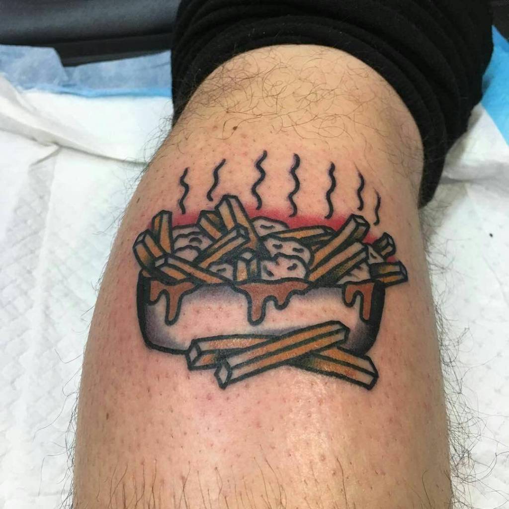 Celebrate Quebec Cuisine With a Poutine Tattoo – The Tattooed Archivist