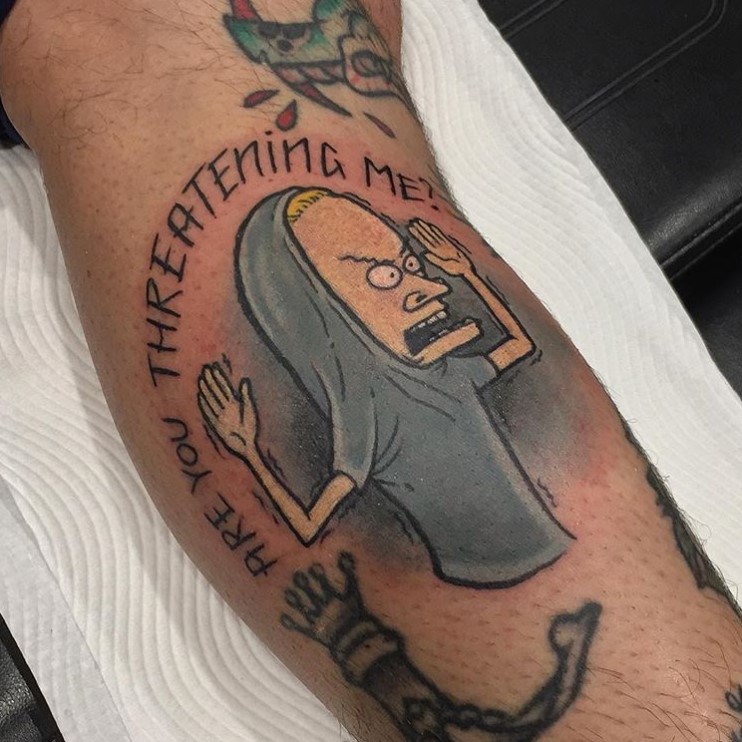 Tattoos of the Great Cornholio – The Tattooed Archivist