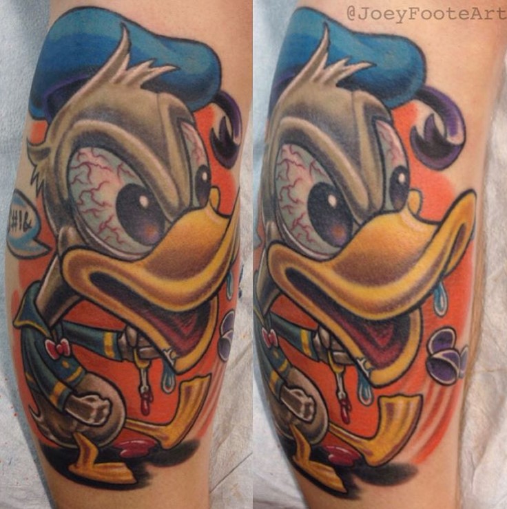 Tattoos of Disney’s Biggest Film Star: Donald Duck – The Tattooed Archivist