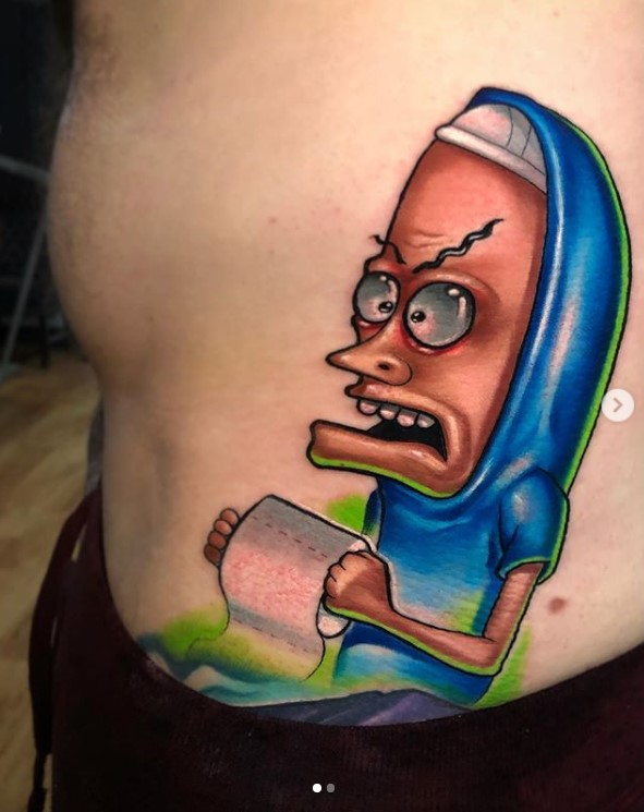 Tattoos of the Great Cornholio – The Tattooed Archivist