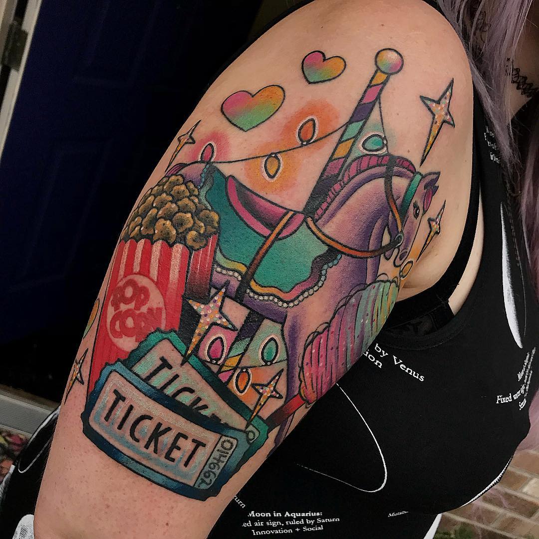 These Carousel Horses Will Have Tattoo Ideas Merrily Going Around Your ...