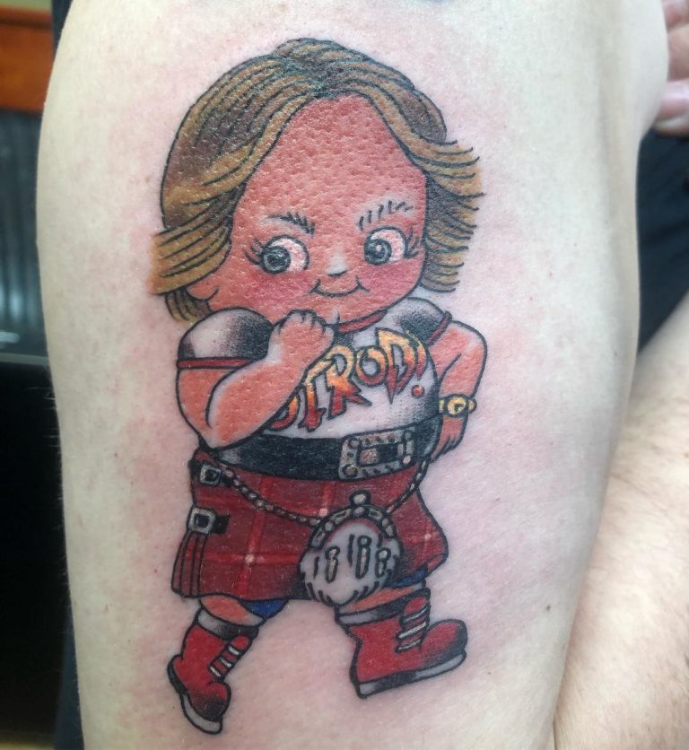 Kewpie and Miniature Wrestler Tattoos – The Tattooed Archivist