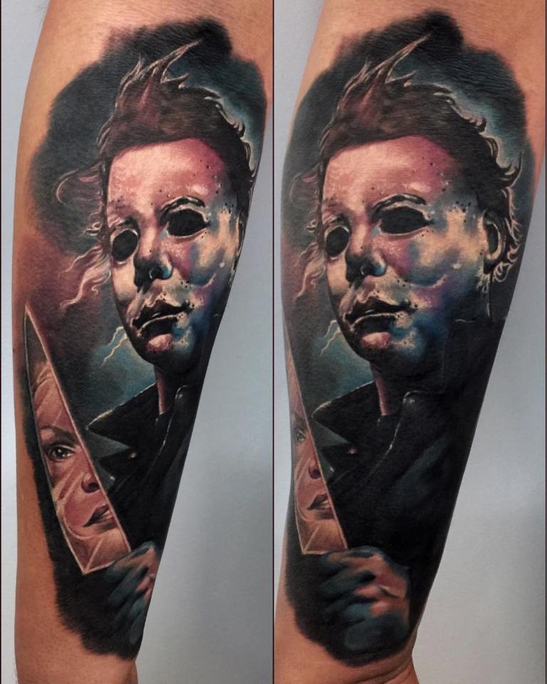 45 of the Spookiest Michael Myers Tattoos to Celebrate the 45th ...