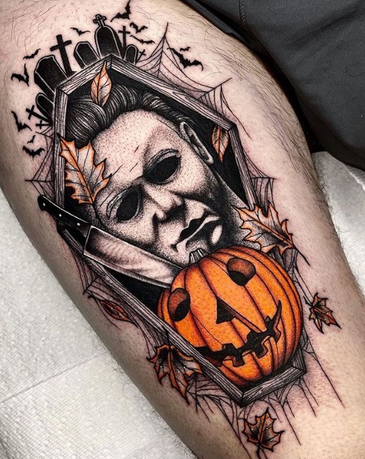 45 of the Spookiest Michael Myers Tattoos to Celebrate the 45th ...