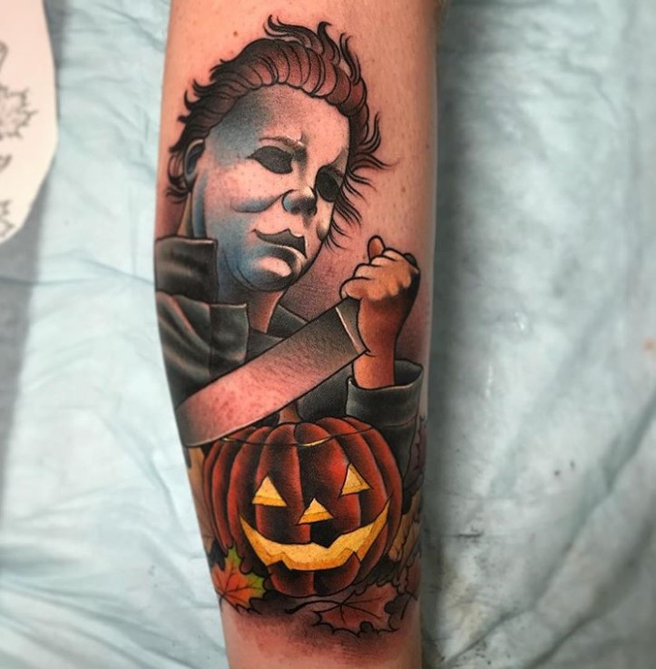 45 of the Spookiest Michael Myers Tattoos to Celebrate the 45th ...