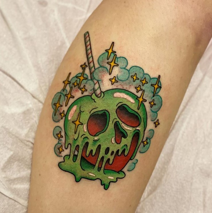 Tempting Poison Apple Tattoos – The Tattooed Archivist